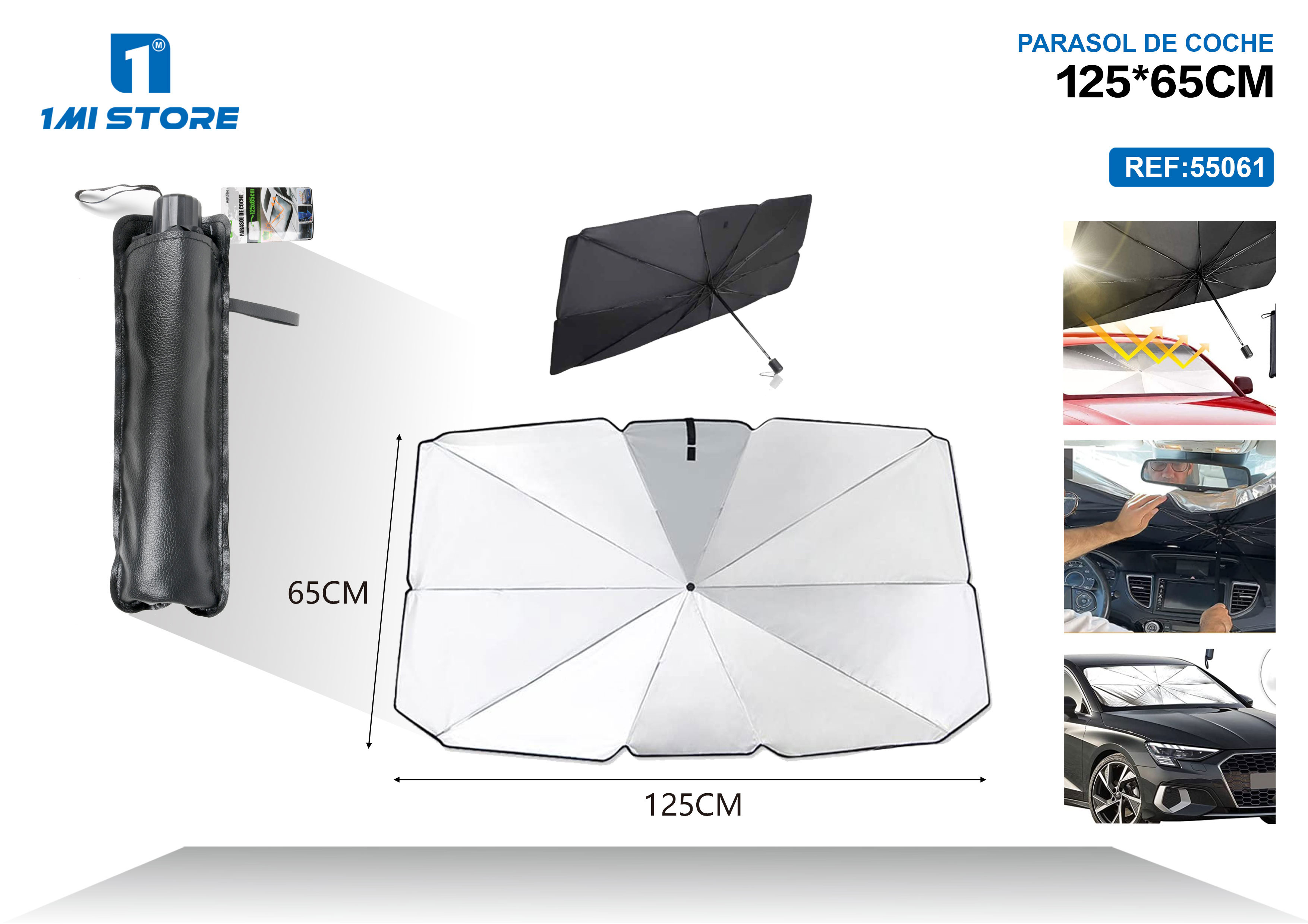 PARASOL DE AUTO 125X65CM
