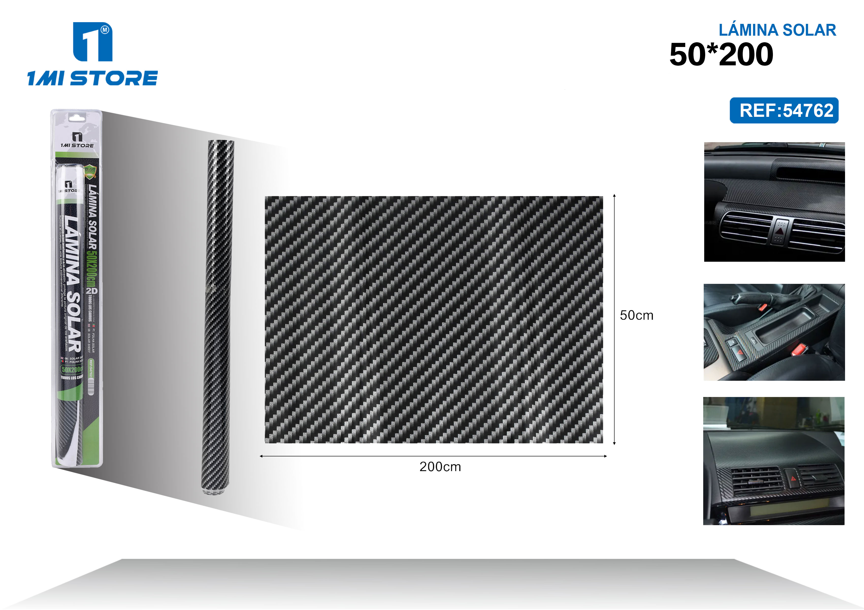 LAMINA SOLAR 50X200CM 2D