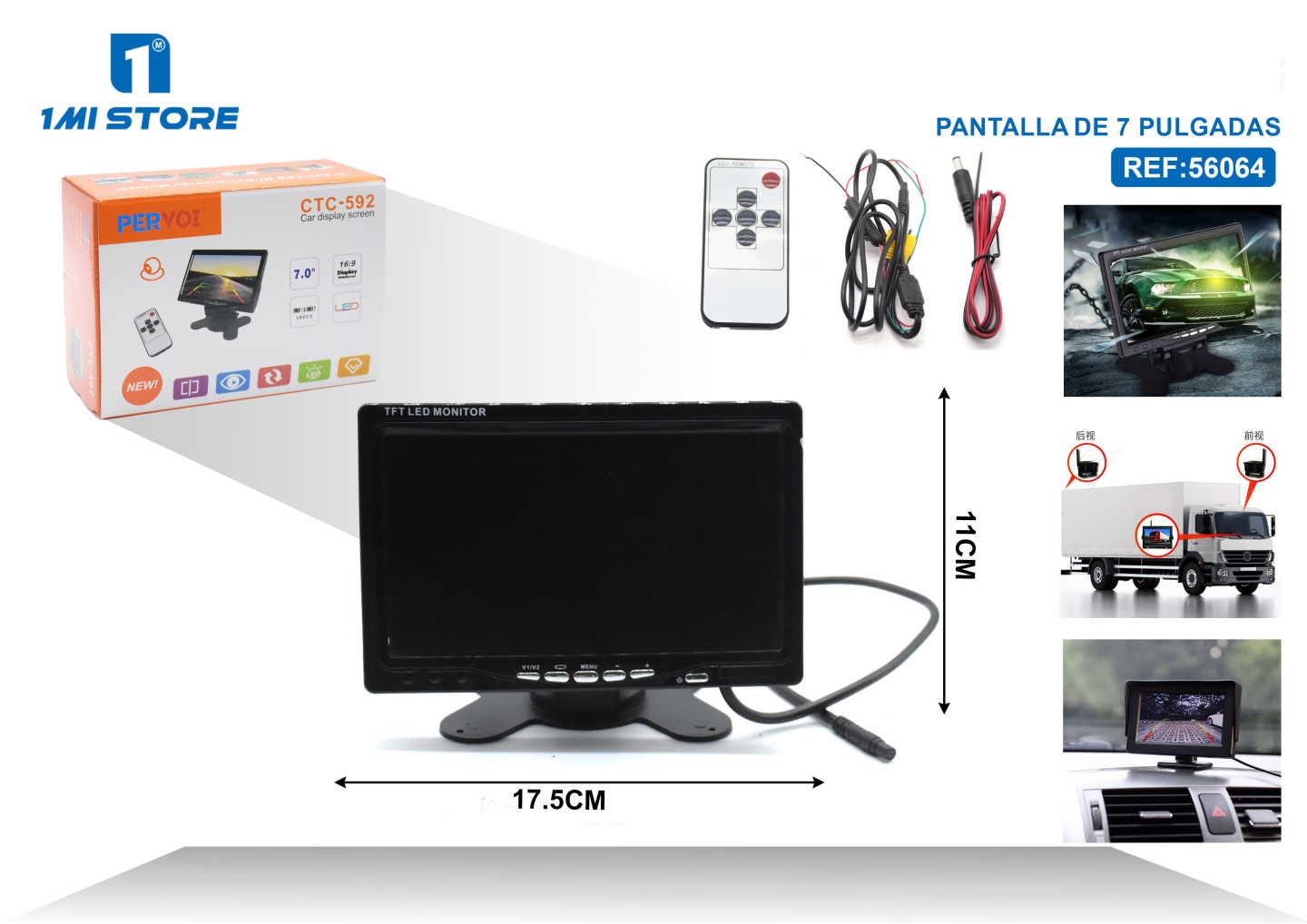 PANTALLA DE 7 PULGADAS