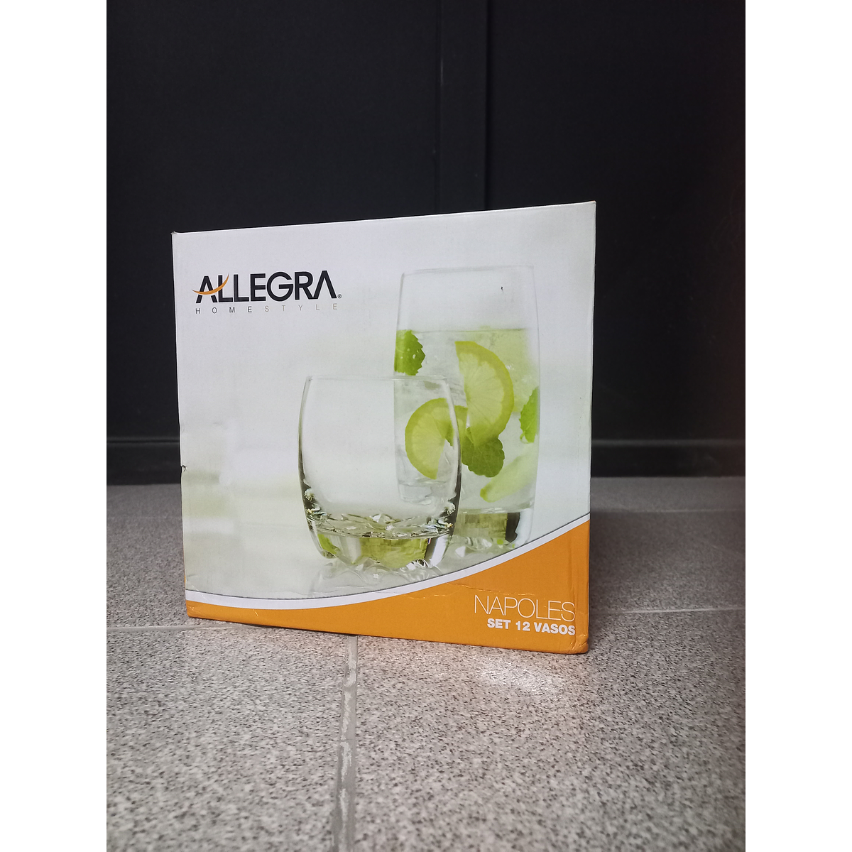 Set 12 Vasos Allegra Napoles