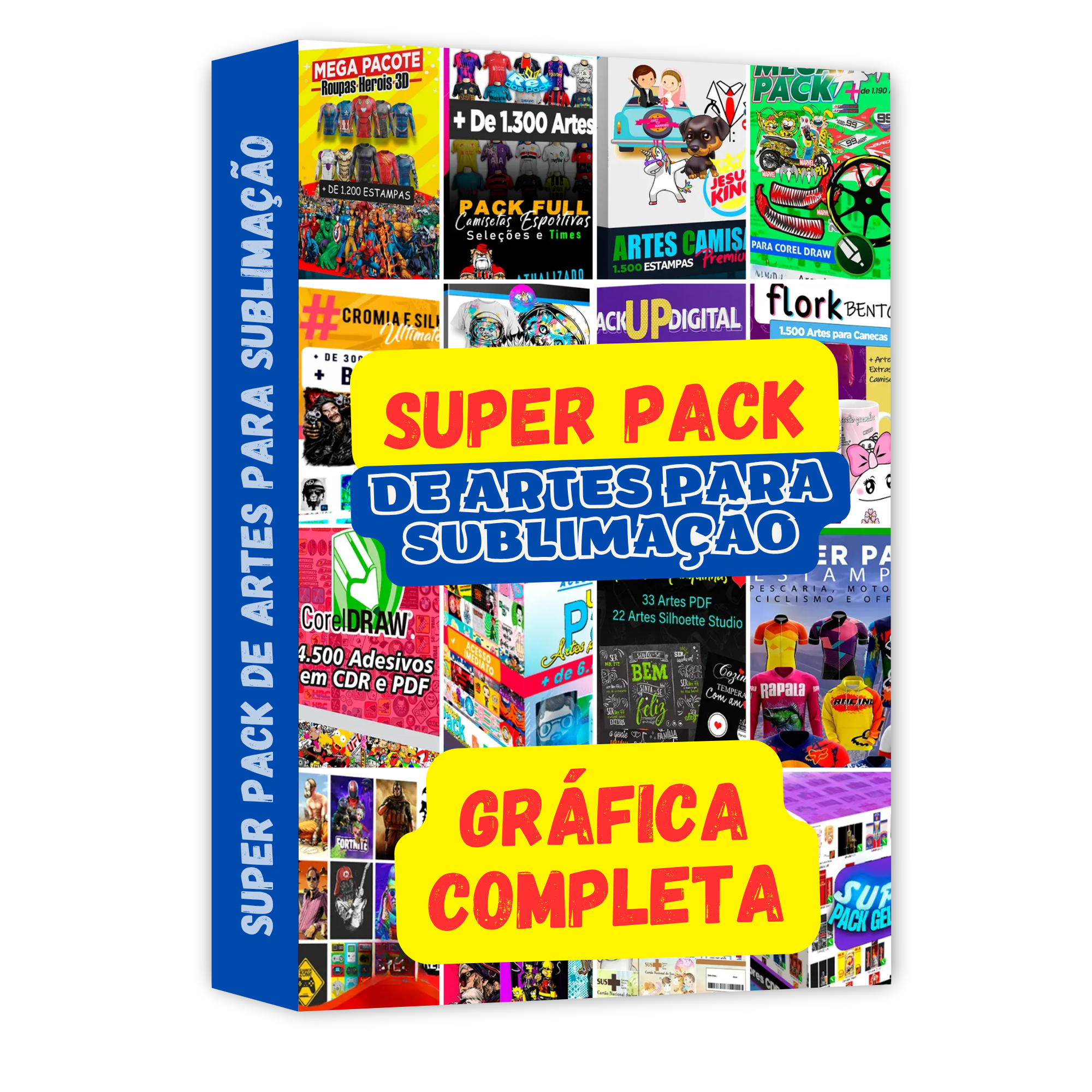 Ultra Pack 300 Mil Estampas Sublimação - Grafica Completa