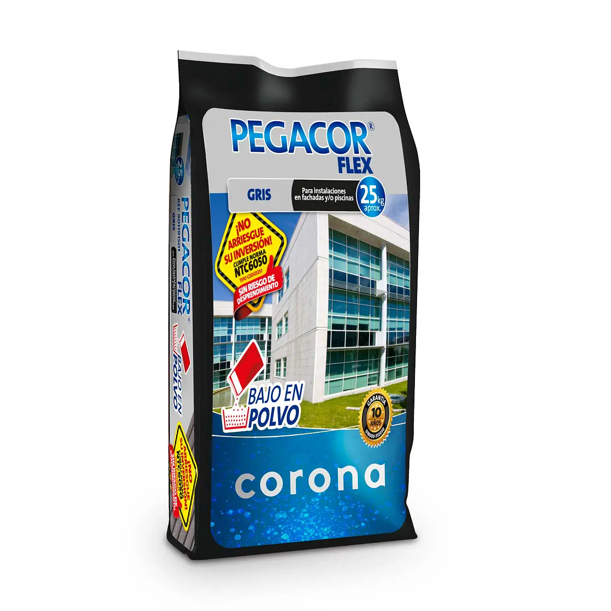 Pegacor Flex Gris Piscina por 25 Kg