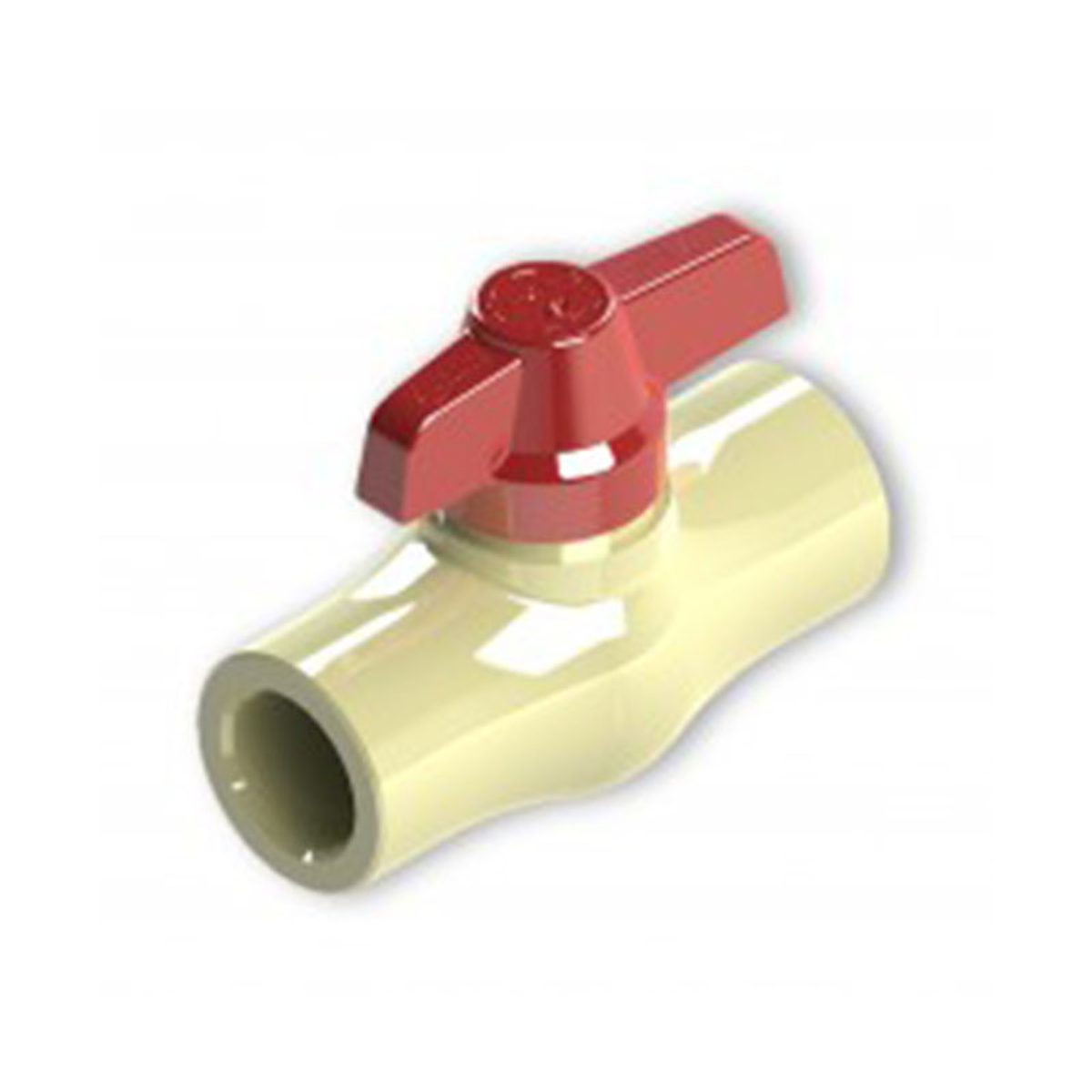 Válvula de Bola Soldada CPVC de 1/2