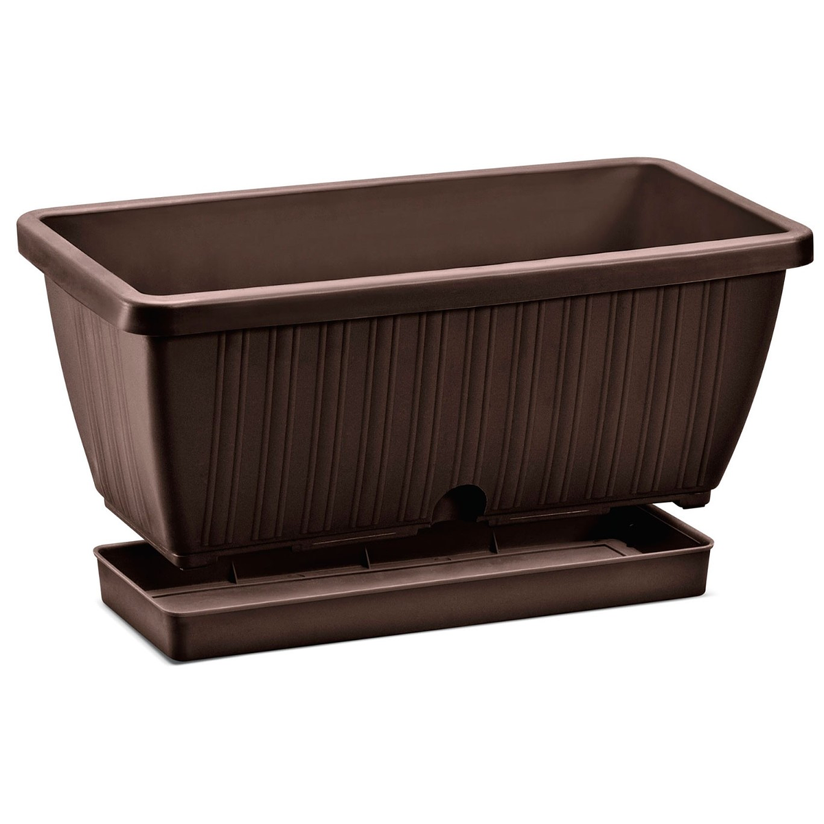 Matera Rectangular 40 cm Con Plato Wengue