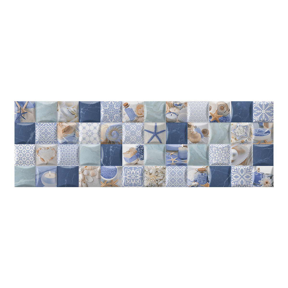 Listón Blu Azul Cara Única 15 X 45