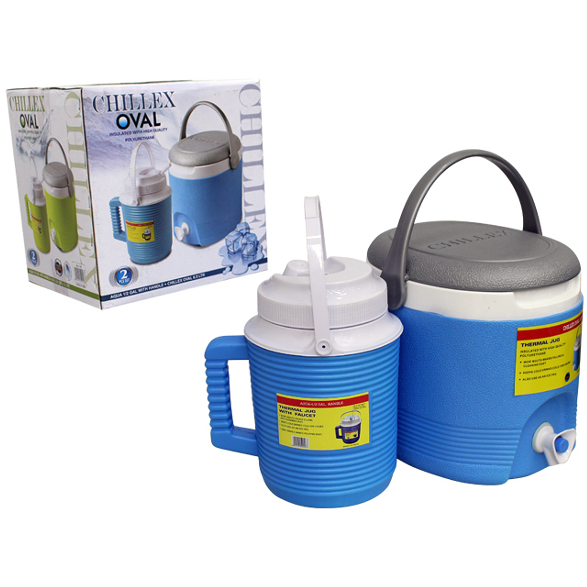 Termo Cooler De 2 Piezas Azul