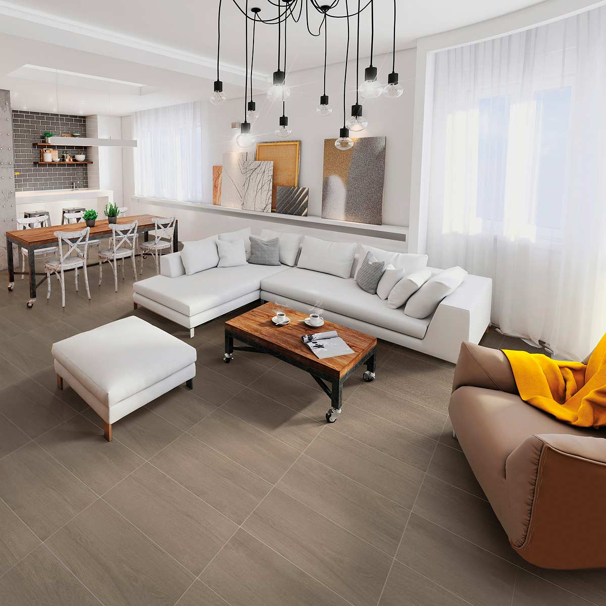 Piso Pared Avellano Corona