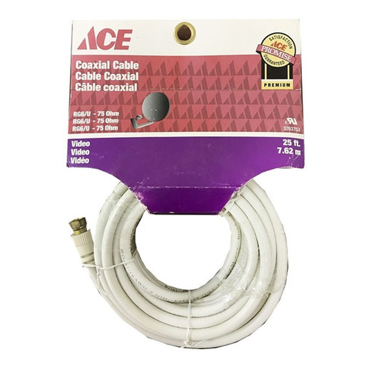 Cable Coaxial Blanco Modelo 3263753