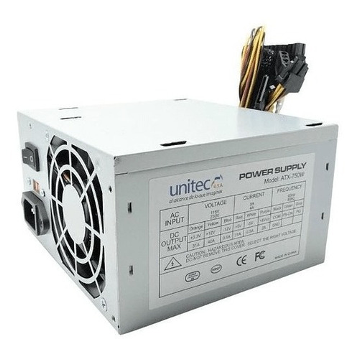 Fuente De Poder Para Pc Atx-750w 24 Pines