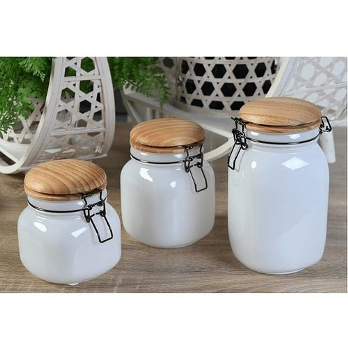 Recipiente Con Tapa De Madera 500ml