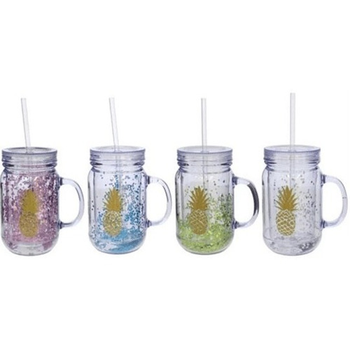 Vaso Con Pitillo Y Escarcha De 550 Ml