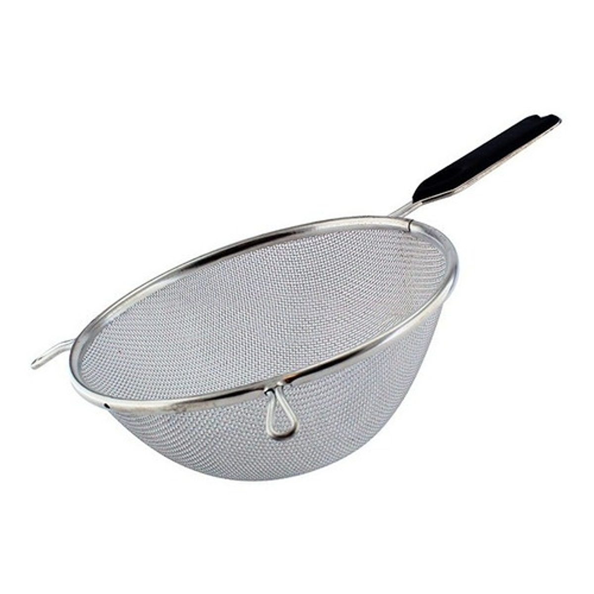 Colador Negro Y Plateado De 20 Cm