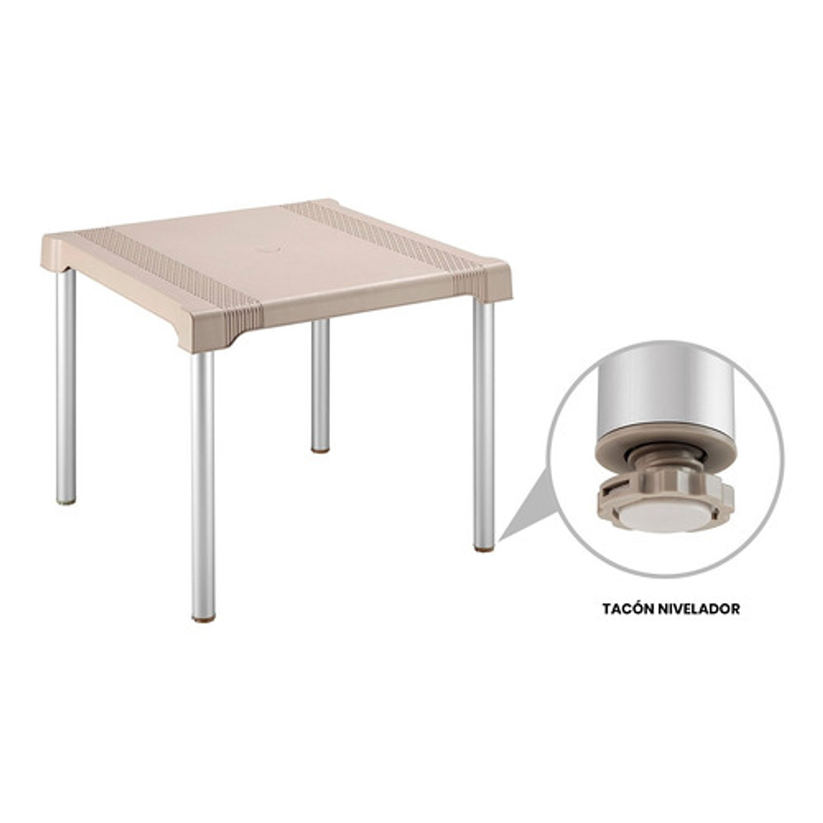 Mesa Shia Taupe Rimax