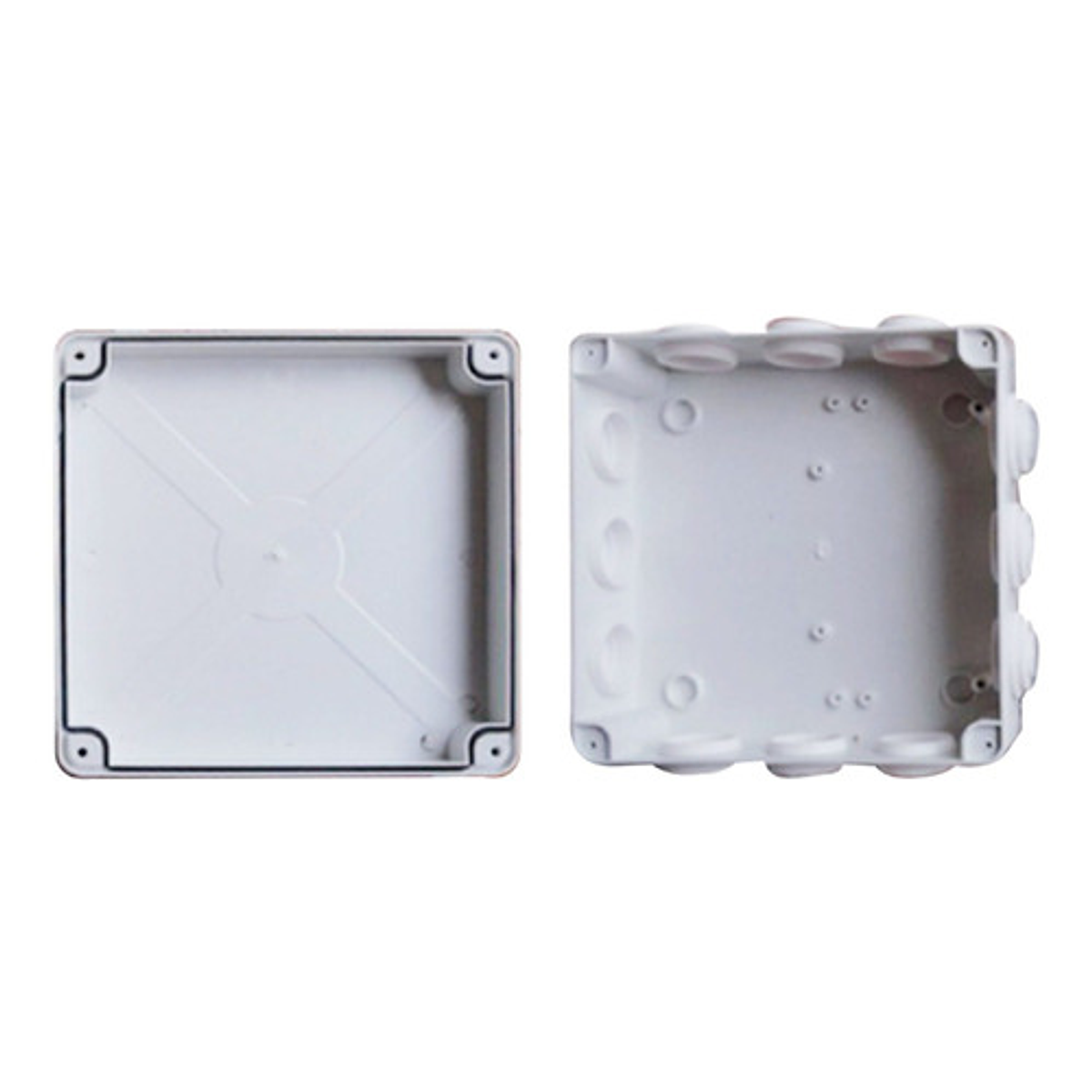 Caja Plástica Para Registro De 20 X 20 X 8 Cm