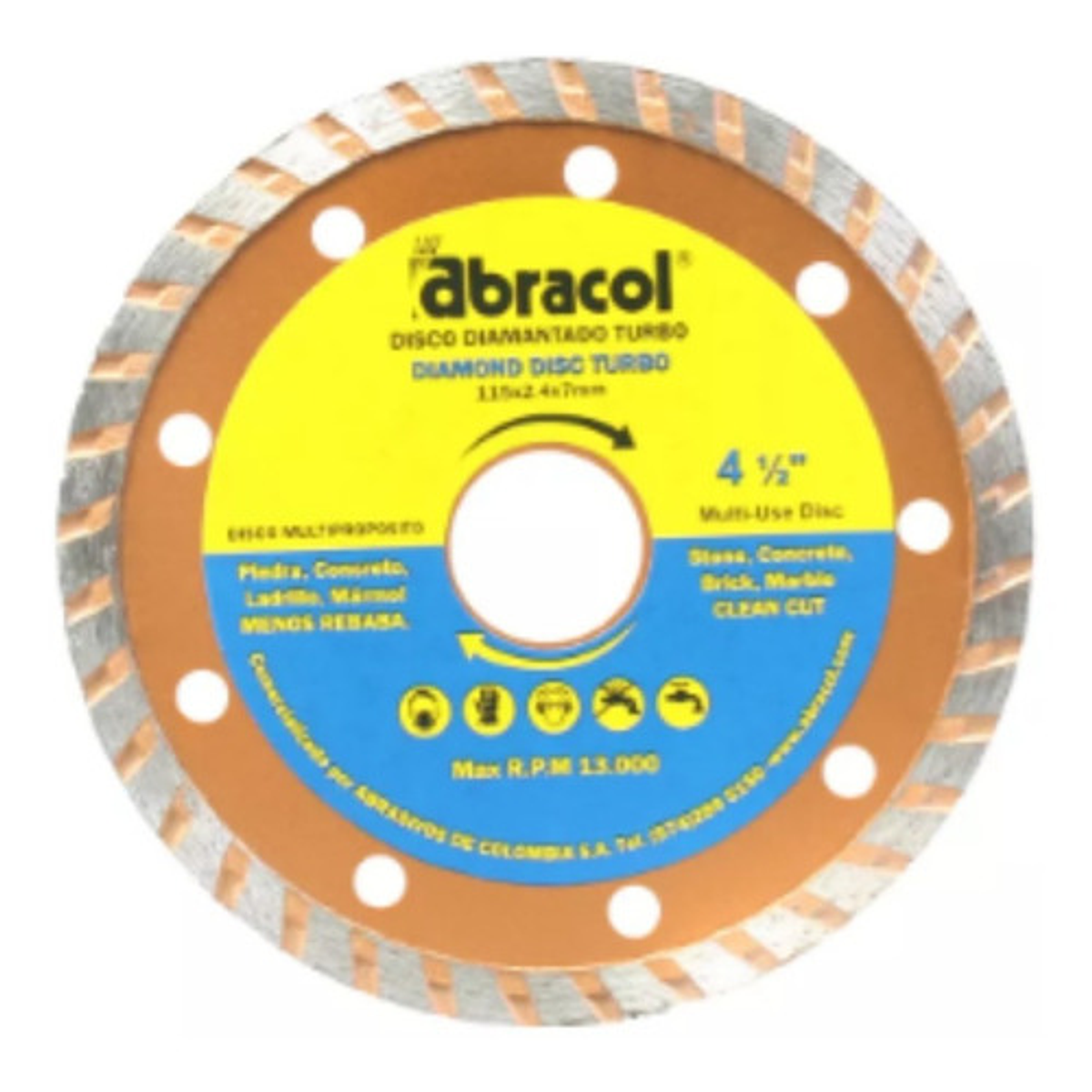 Disco Diamantado Turbo De 4 PuLG