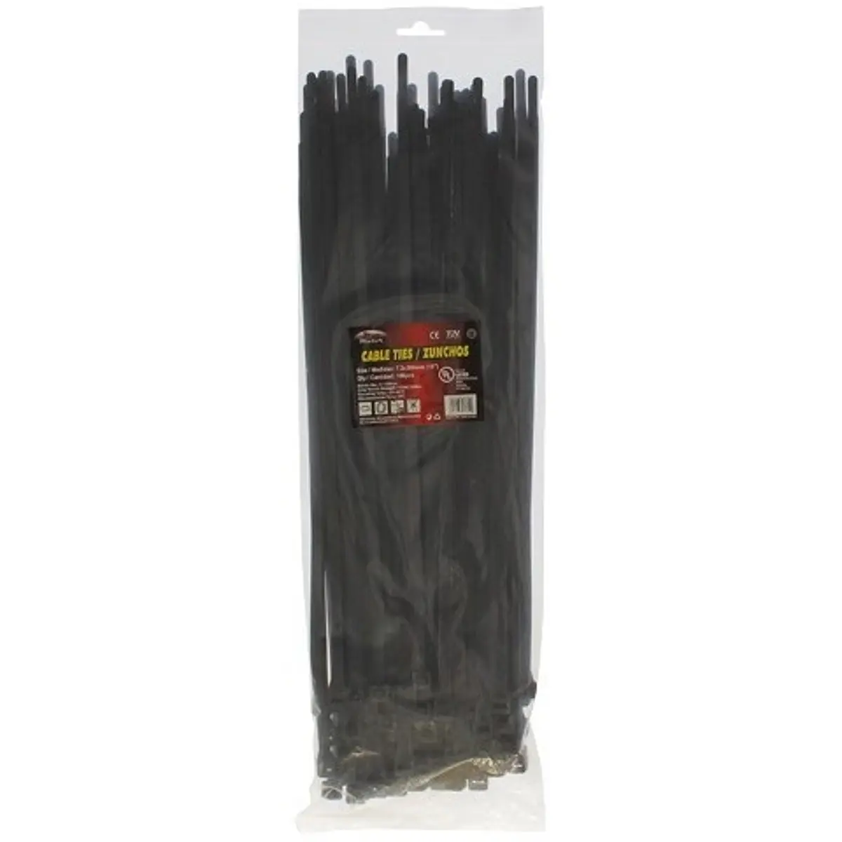 Zunchos Negro En Set De 100 Piezas 15 PuLG 7.2 X 380 Mm