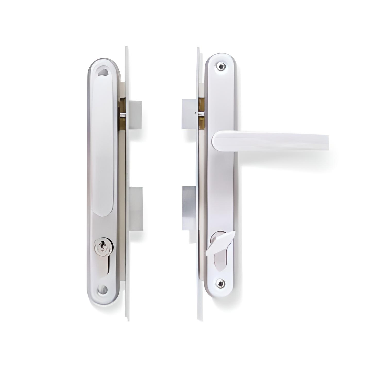 Cerradura Para Embutir 35mm Aluminio Natural E35e