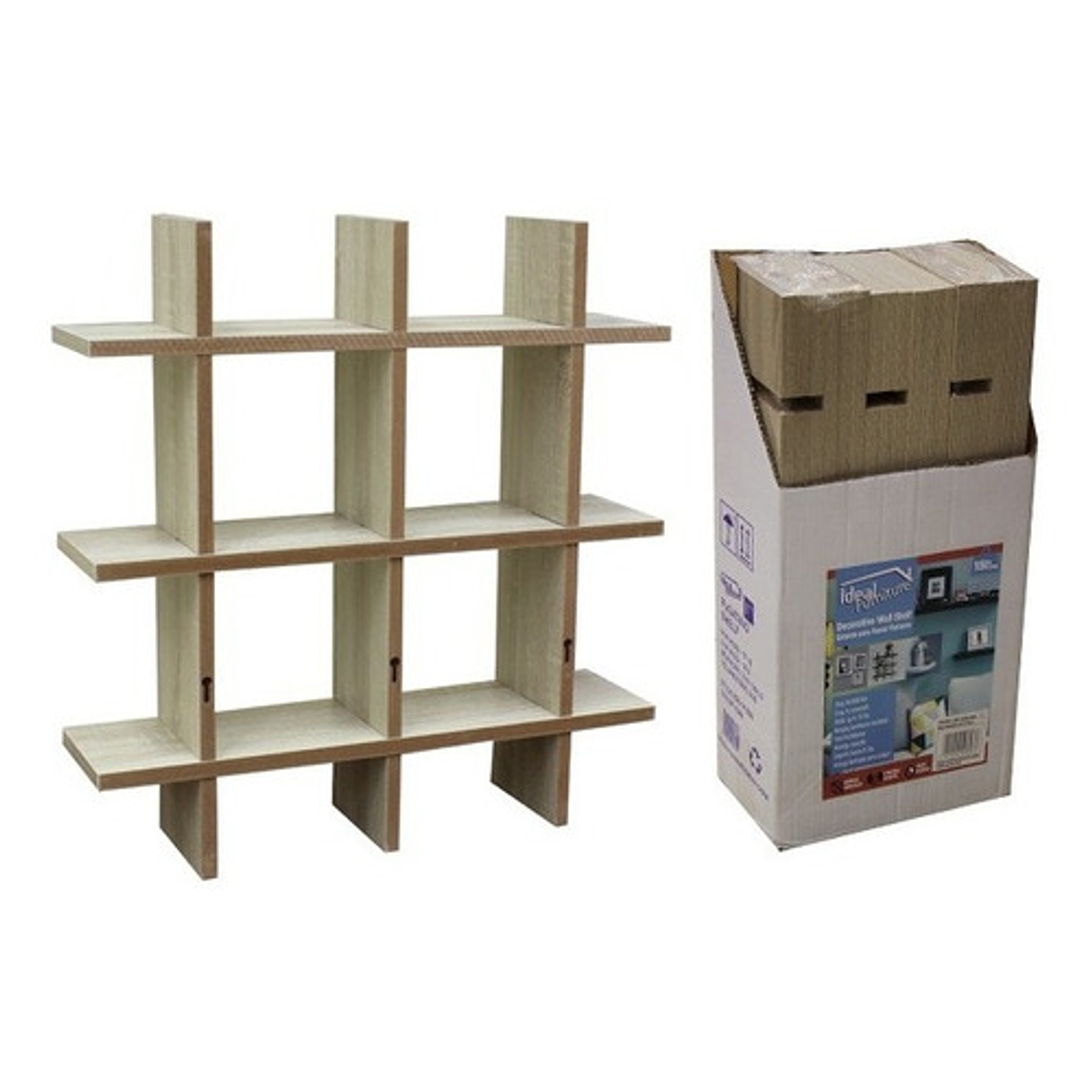 Repisa De Pared Color Maple 60 X 15 X 60 Cm