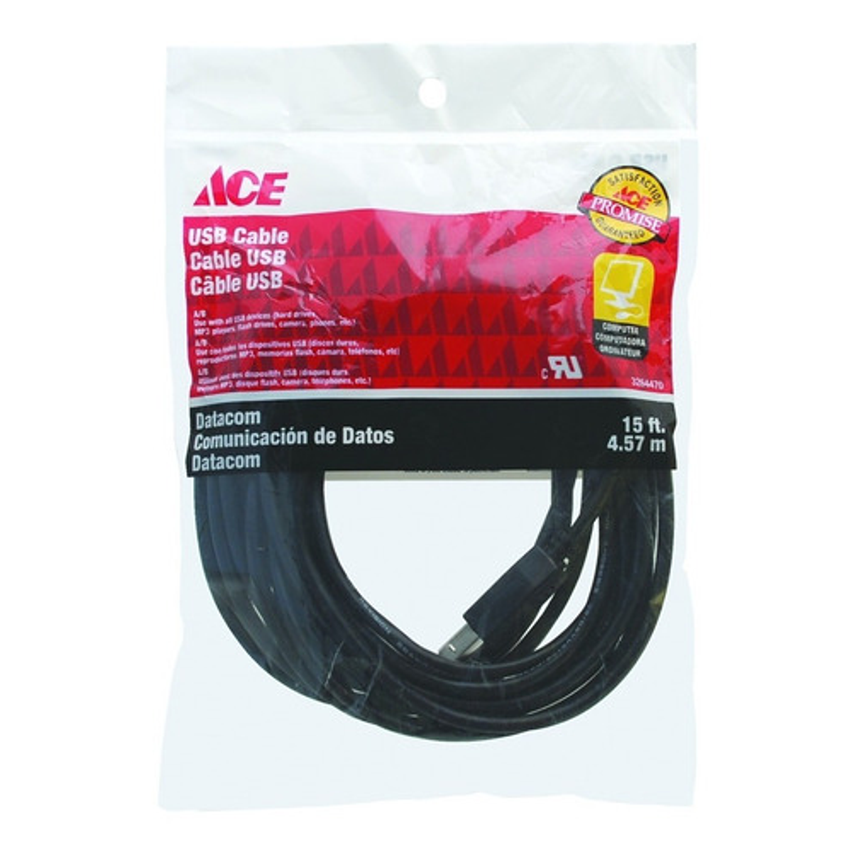 Cable Usb 15ft 4.57 Mts Ace