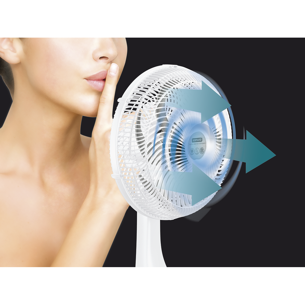 Ventilador 2 en 1 TS30 Turbo Silence Blanco