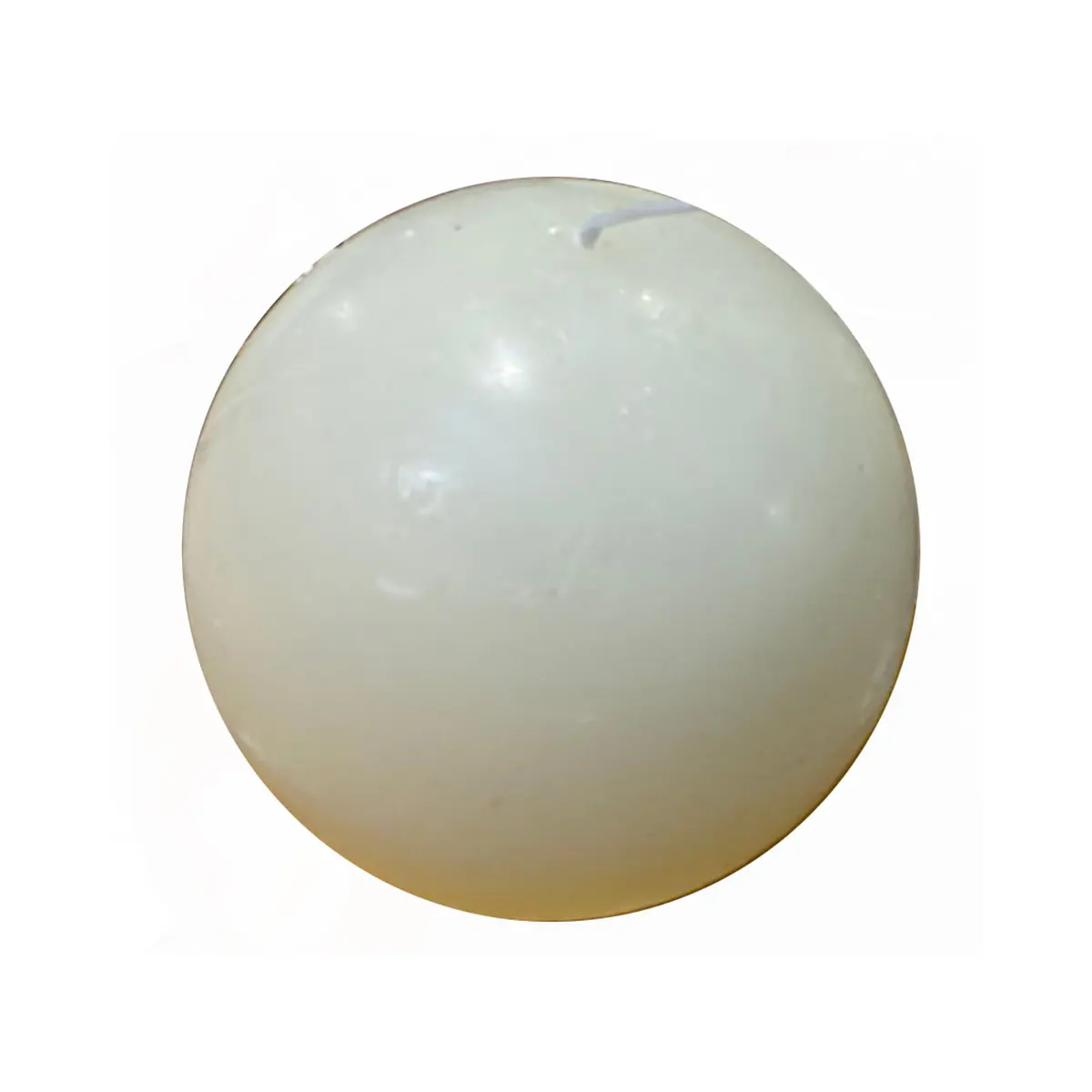 Vela Decorativa Redonda Blanca