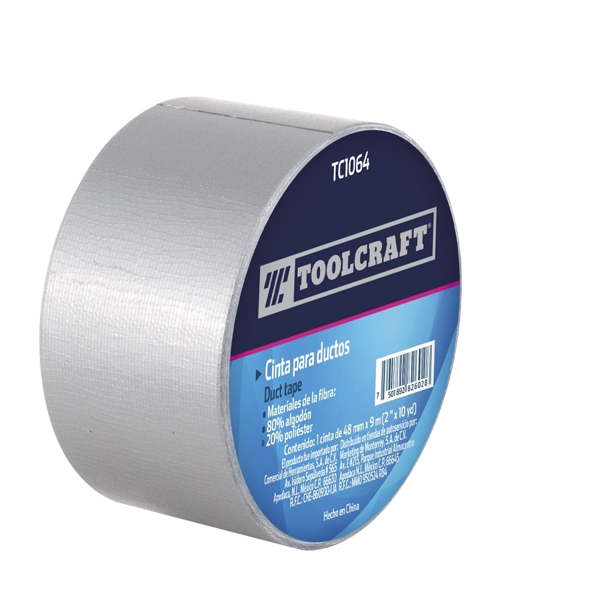 Cinta Para Ductos Gris Rollo 48 Mm X 45 M