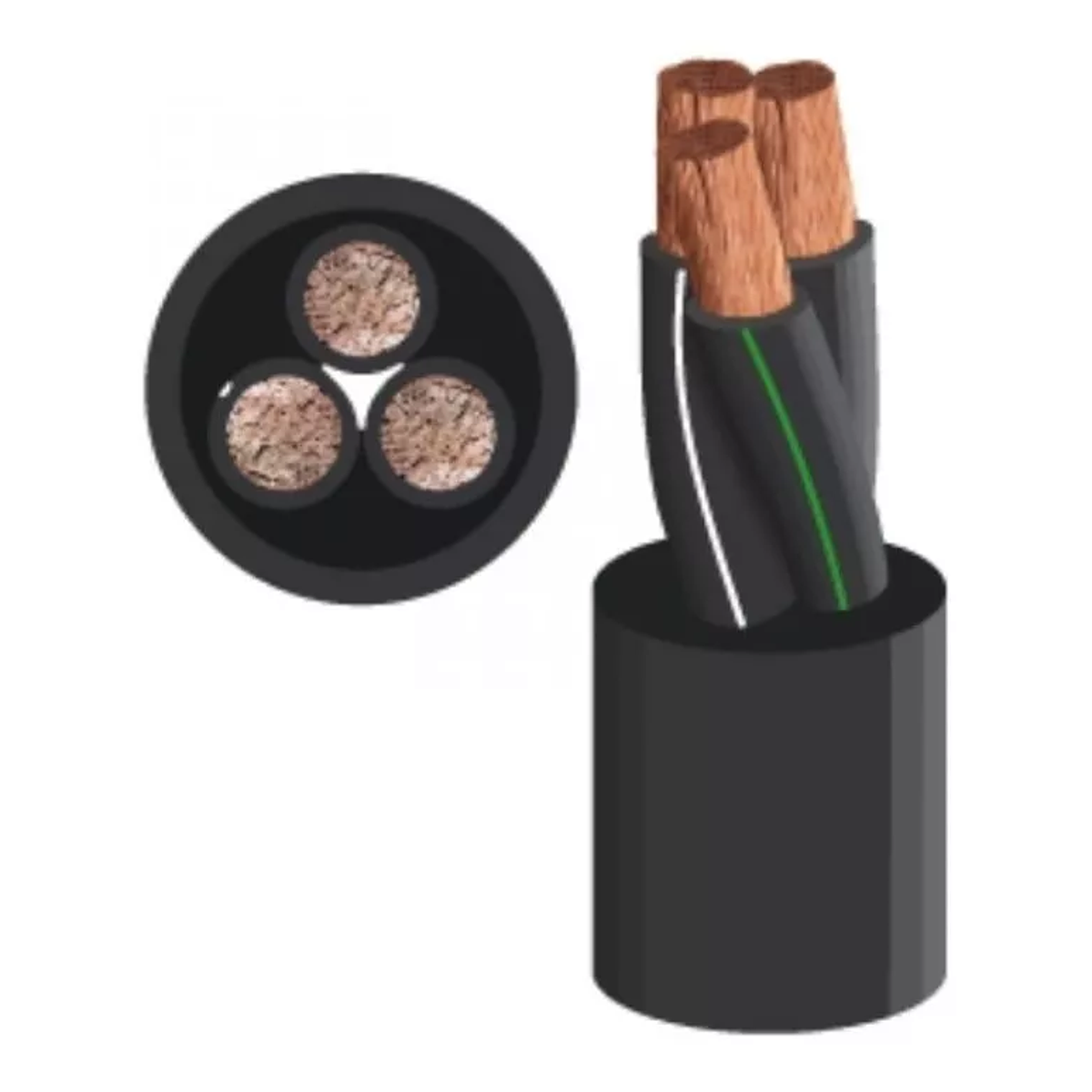 Cable Encauchetado N° 14 AWG