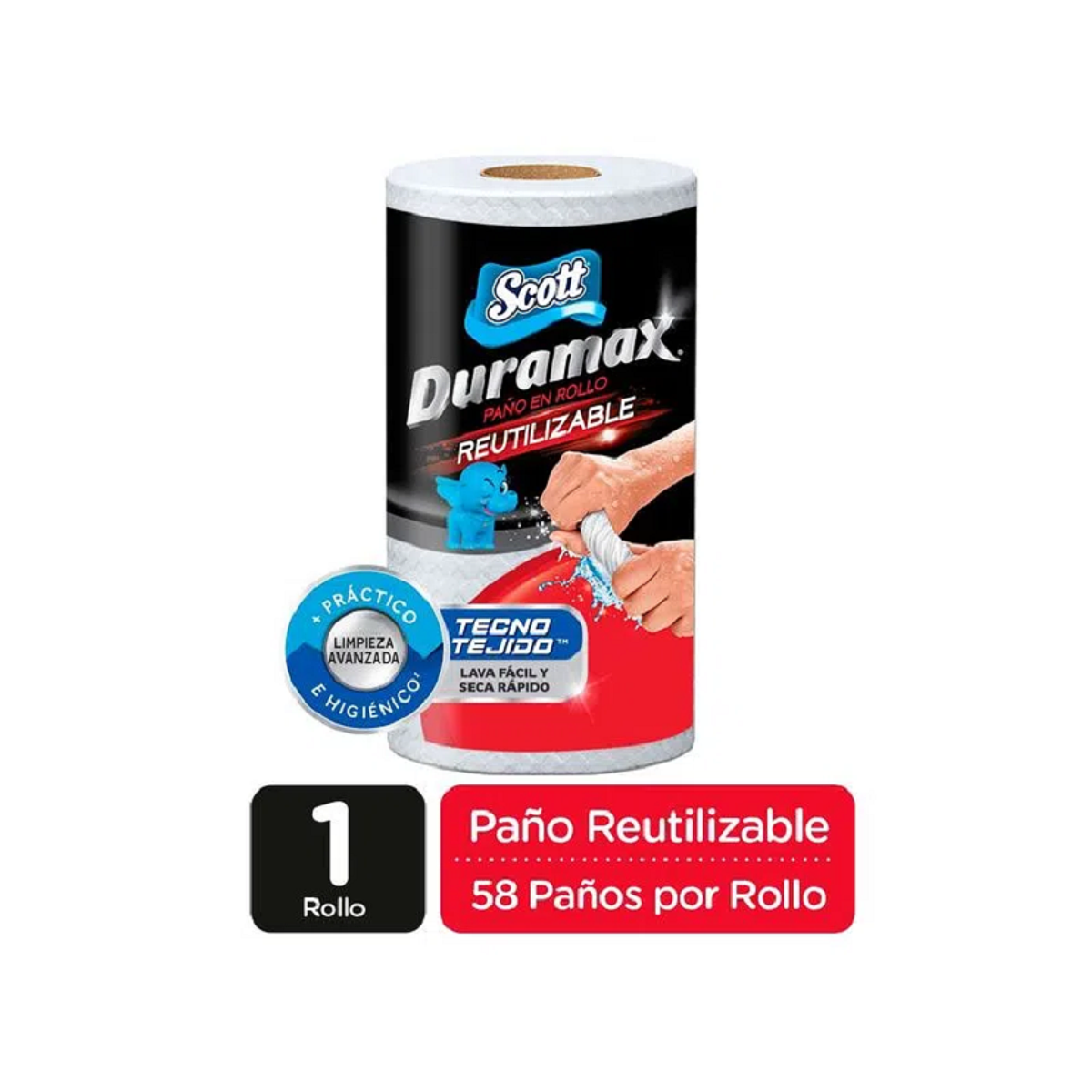 Toalla Scott Duramax Reutilizable Blanca