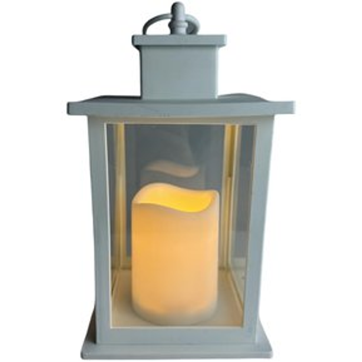 Linterna Con Luz Led Blanca De 14 X 14 X 26.5 Cm