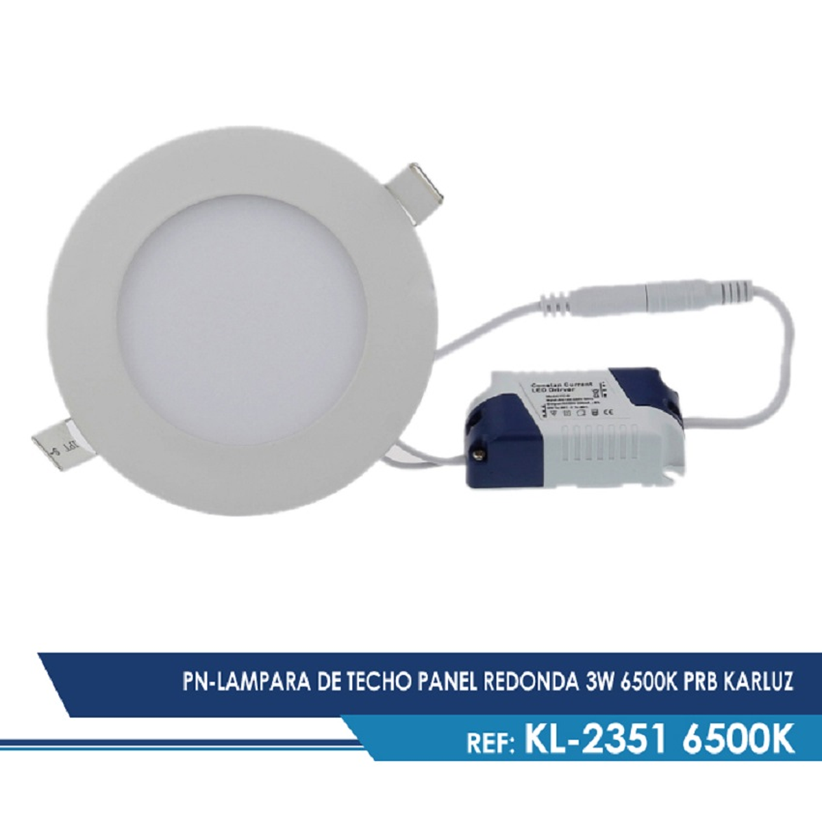 Lampara Panel Led 3 W Redonda