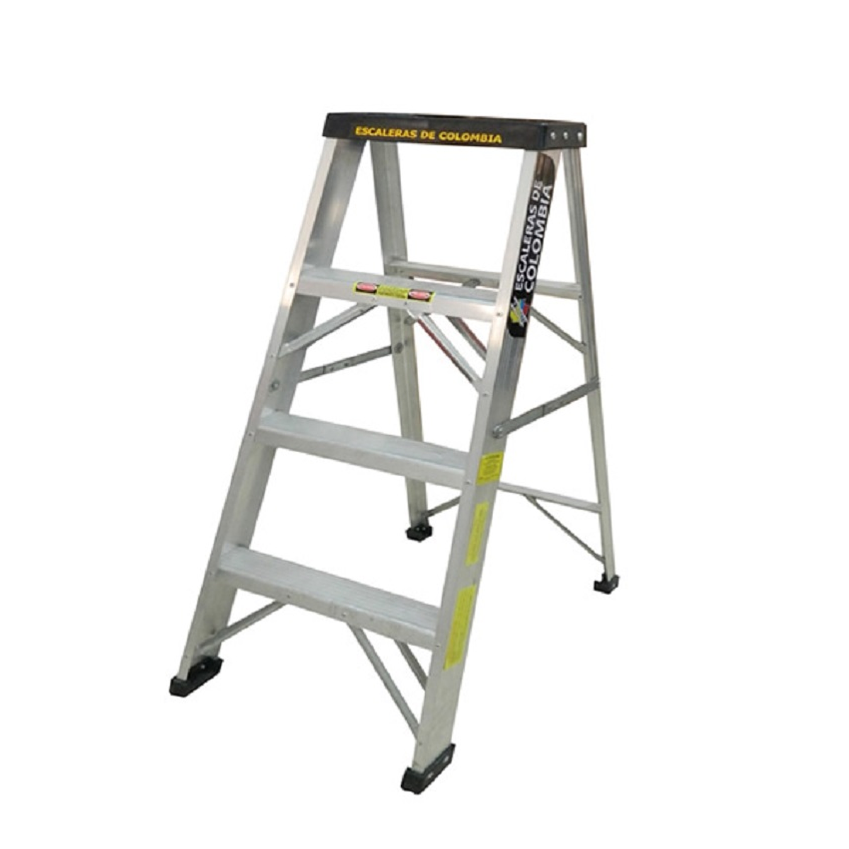 Escalera Tipo Tijera De Aluminio De 4 Peldaños