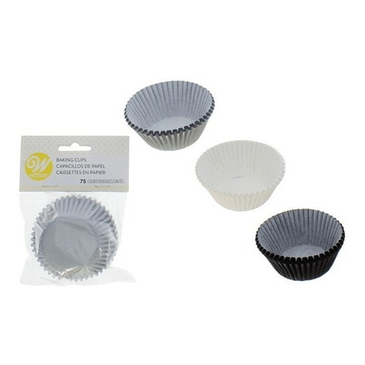 Set Molde Para Cupcake Papel Colores Surtido X 75 Pzas