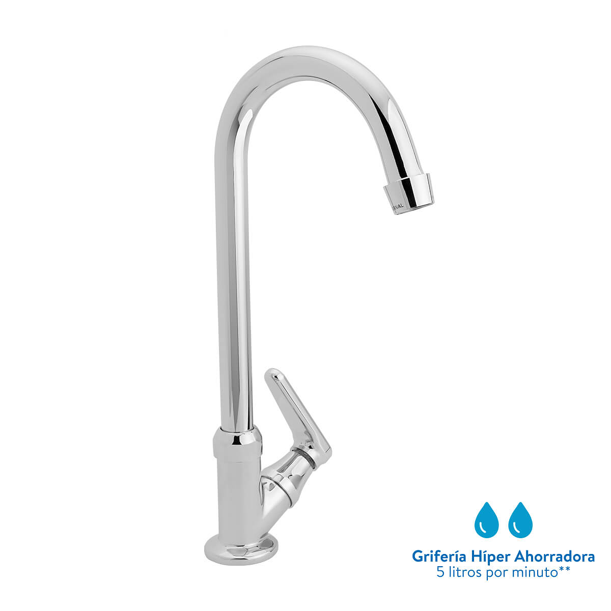 Grifería Grival para lavaplatos Sencilla Nogal