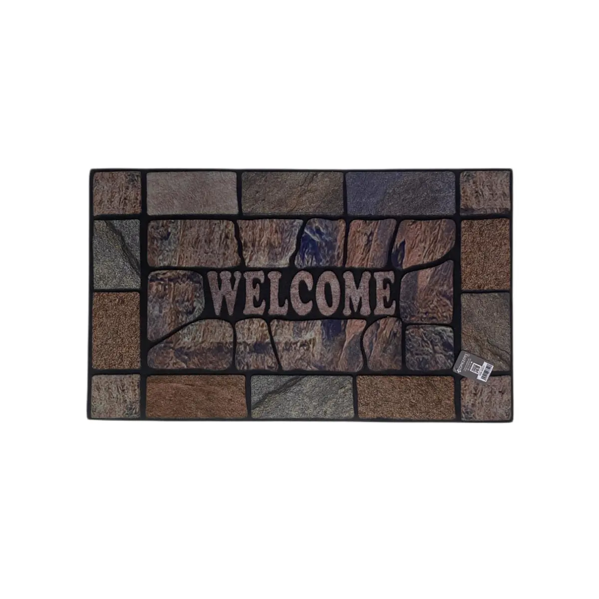 Alfombra Pvc Piedras Welcome 73 X 43 X 0.7Cm