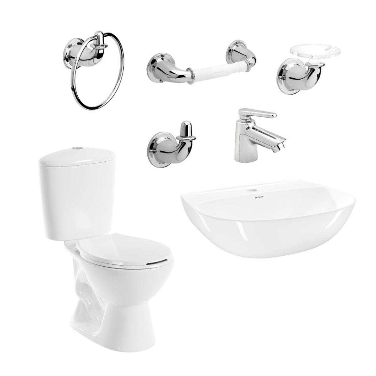 Combo Manantial Pro Redondo Sin Pedestal Blanco 4,8 LT