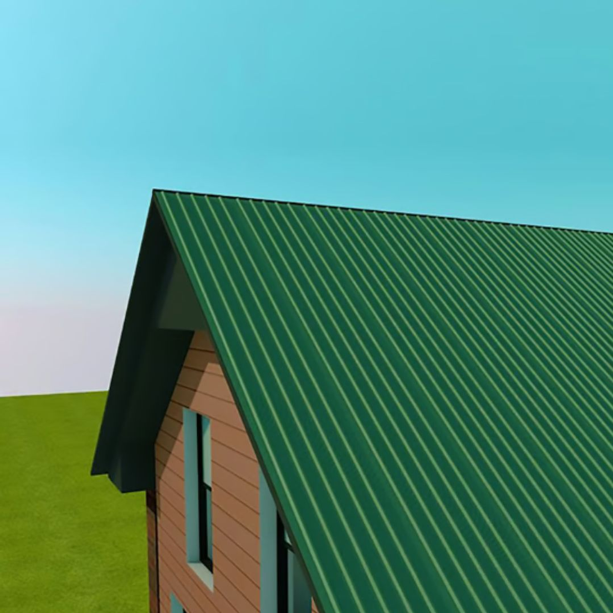 Teja Plástica Ruralita Trapezoidal Verde 3,05 X 0,82 MTS