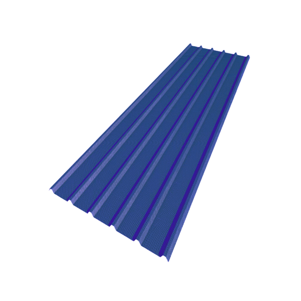 Teja Plástica Ruralita Trapezoidal Azul 3,05 X 0,82 MTS