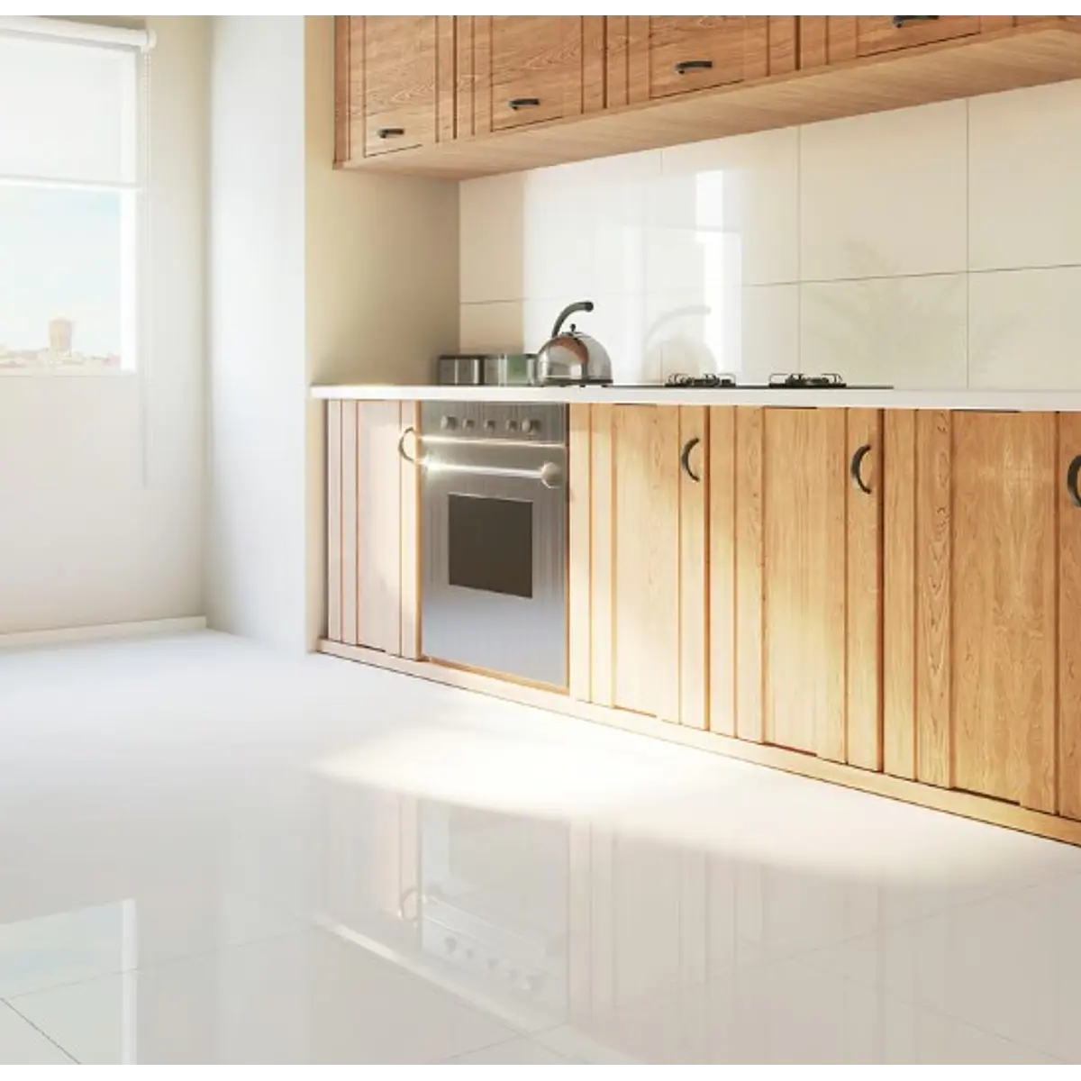 Porcelanato Blanco Brillo 60 X 60