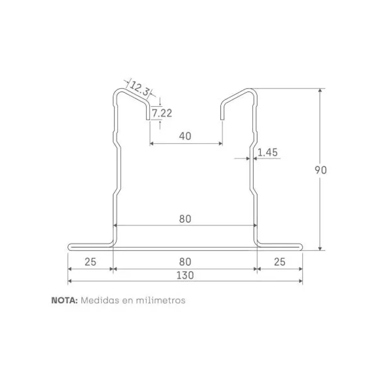 Perfil Placafacil X 6 Mts 1.5Mm Calibre 16