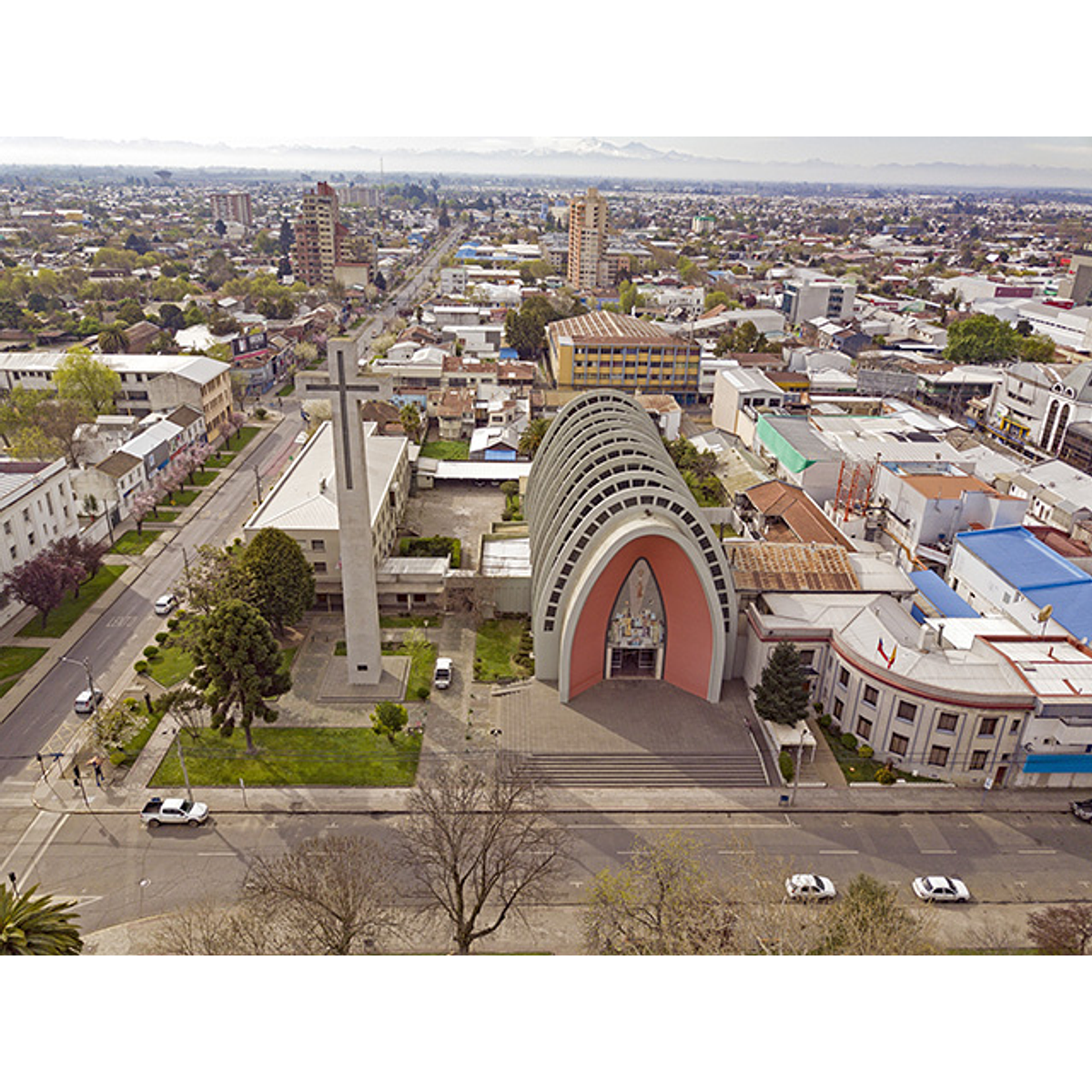 Foto drone Catedral de Chillan - Chile