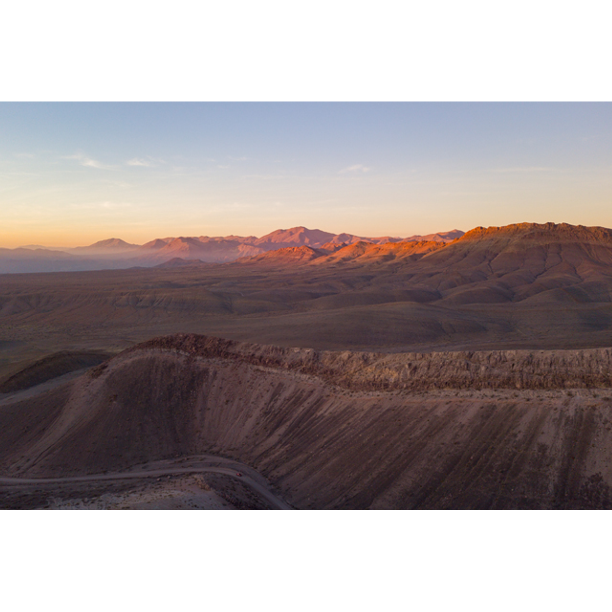 Foto atardecer en desierto de Atacama - Chile