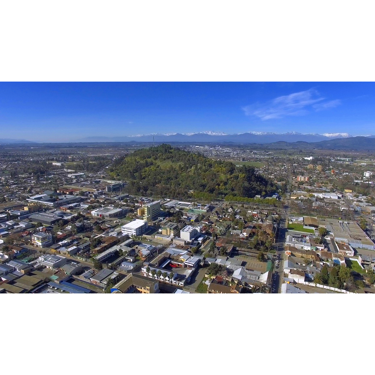 Tomas aéreas de Ciudad de Curicó, Chile