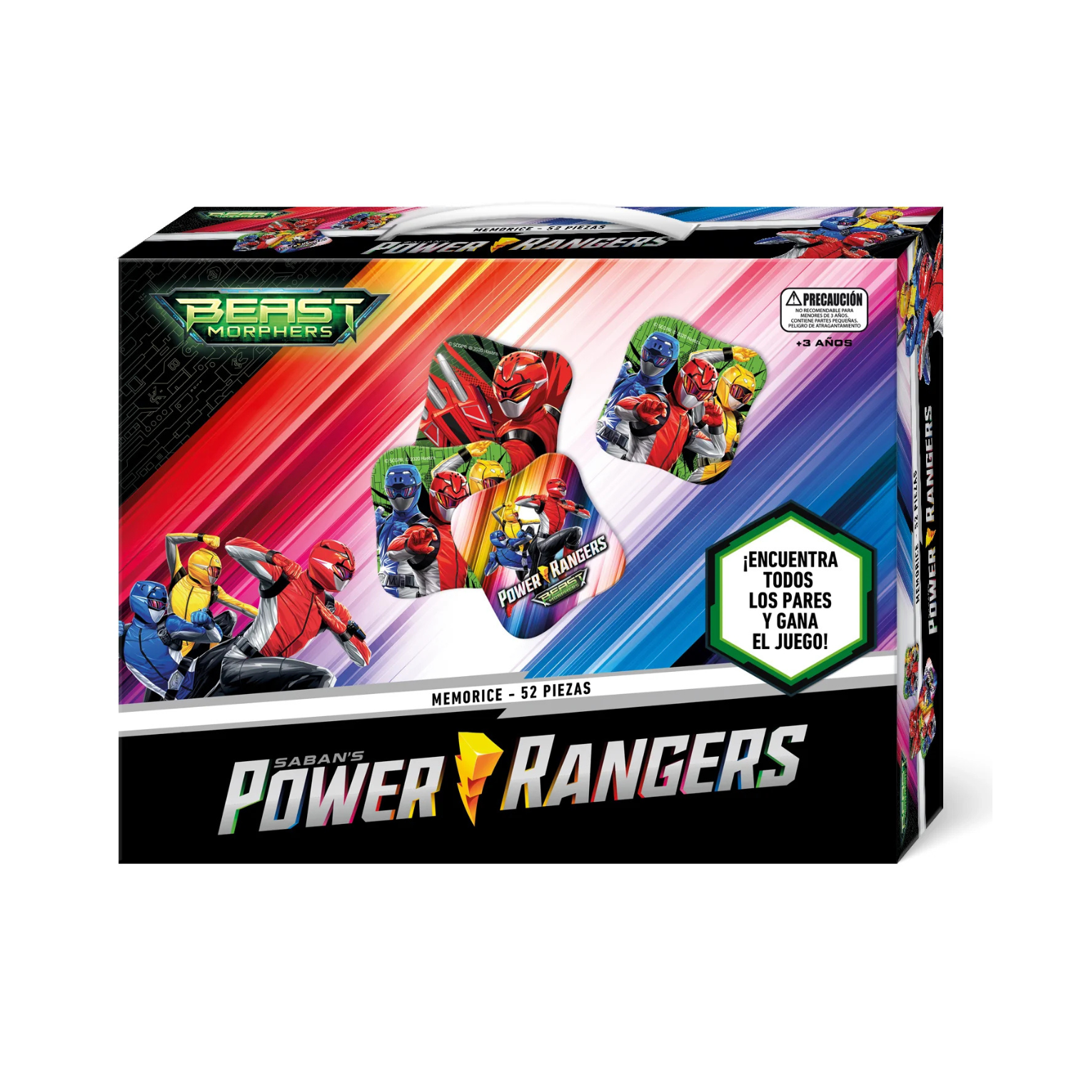 Juego de Memoria Power Ranger 52 Piezas