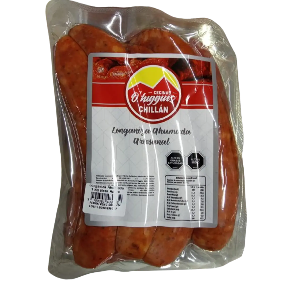 LONGANIZA AHUMADA ARTESANAL DE CHILLÁN 1 KG.