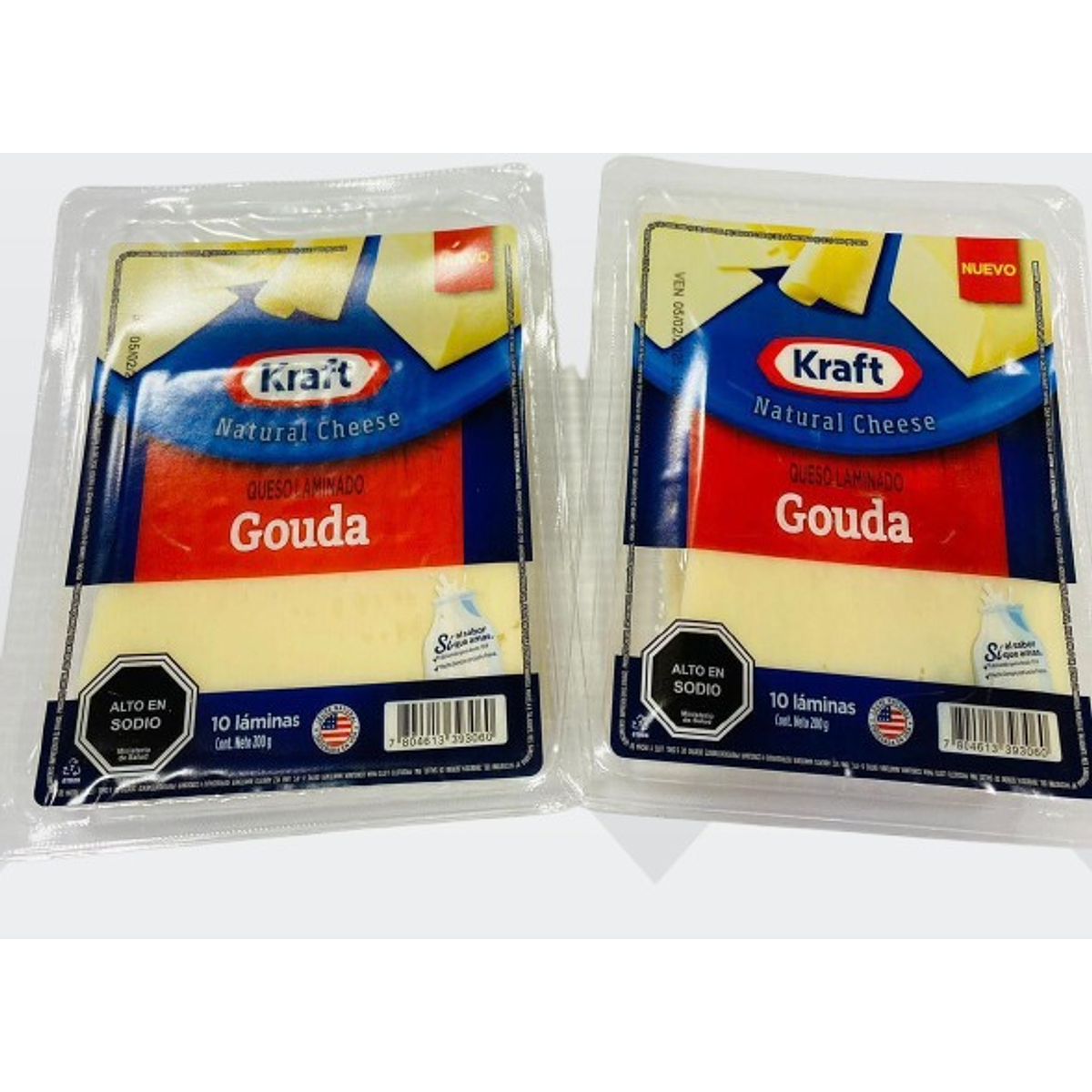 QUESO GAUDA LAMINADO KRAFT 200 GRS.