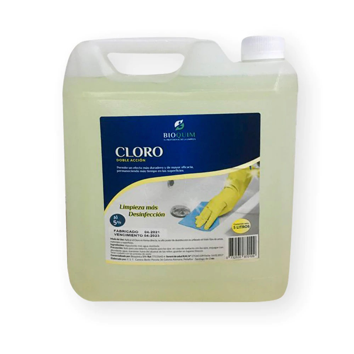 CLORO BIOQUIM AL 5% DE 5 LTS