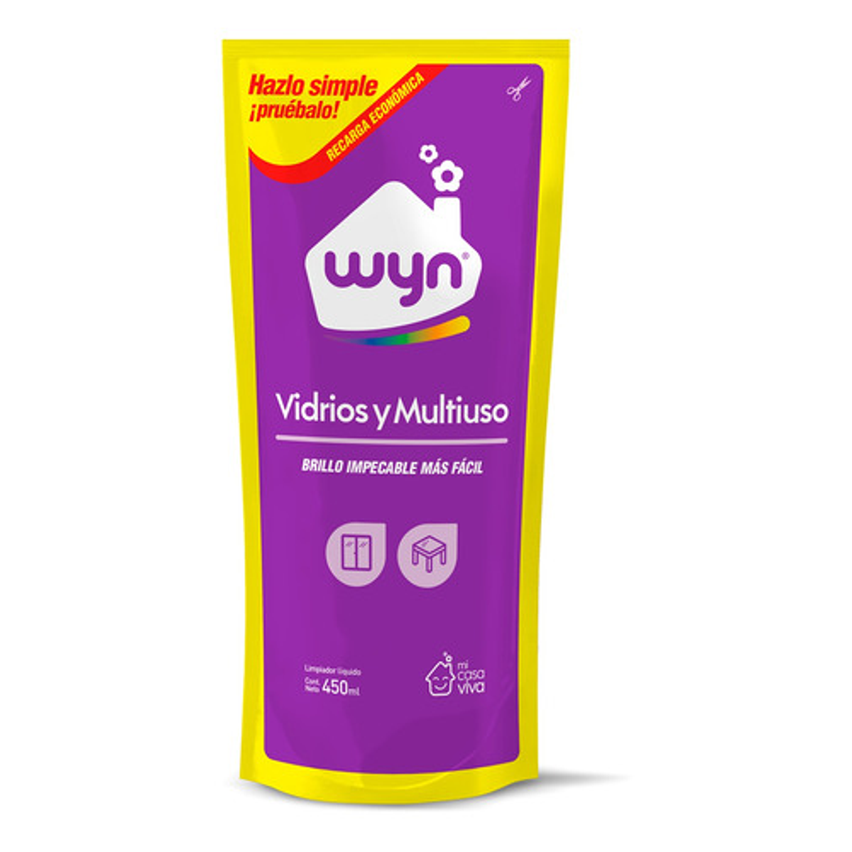 LIMPIA VIDRIOS DOYPACK REPUESTO WYN 450 ml
