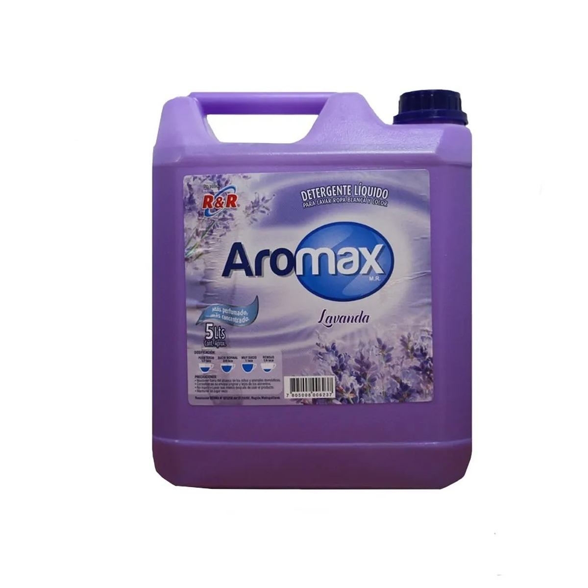 DETERGENTE LIQUIDO AROMAX AROMA LAVANDA 5 LT