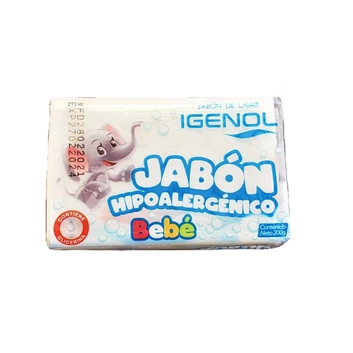 JABON EN BARRA HIPOALERGENICO BEBE IGENOL
