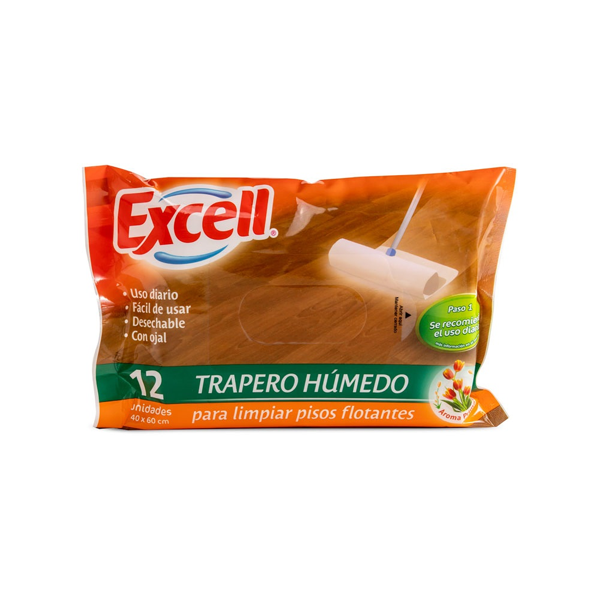 TRAPERO HUMEDO PARA PISOS FLOTANTES AROMA PRIMAVERA 12 UN...